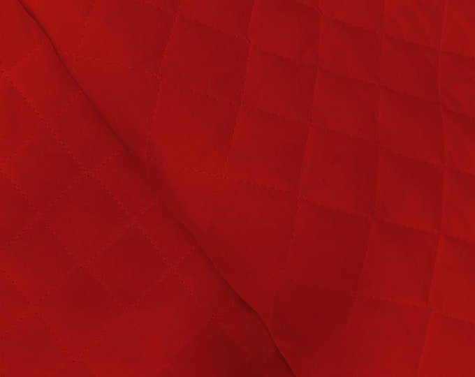 Double Faced Quilted Fabric - Red [[by the Half Yard]] - Etsy
