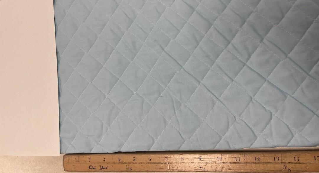 Double Faced Quilted Fabric - Lt Blue [[by the Half Yard]] - Etsy