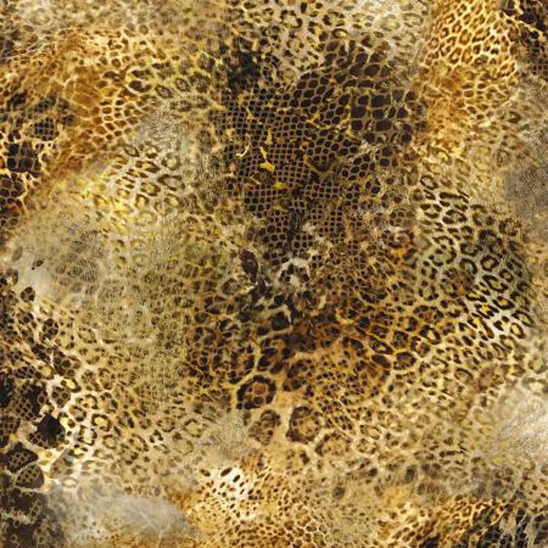 Cheetah Multi Print - Digitally Printed 100% Quilting Cotton Fabric ...