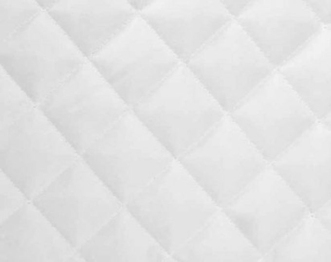 Double Faced Quilted Fabric - White [[by the Half Yard]] - Etsy