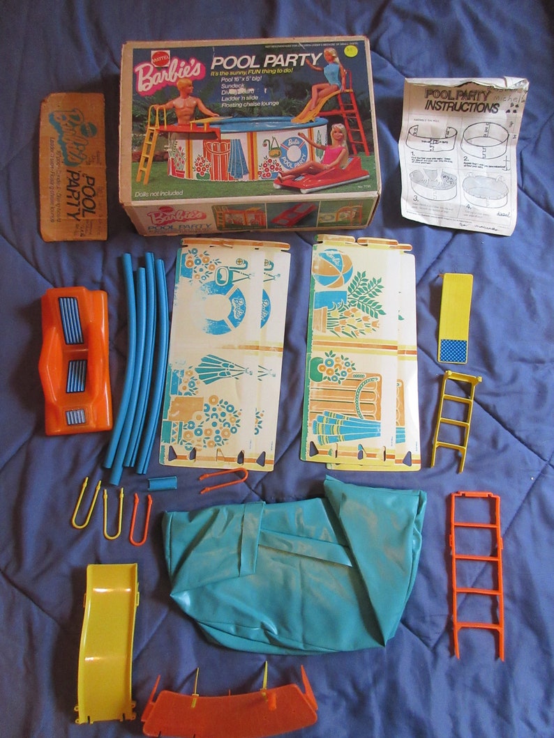 1974 Barbie's Pool Party With Box - Etsy