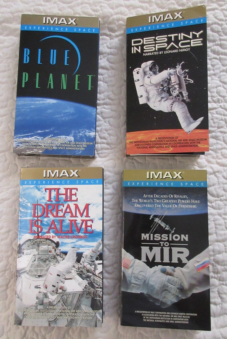 1980s 1990s 4 IMAX Space Movies on VHS - Etsy