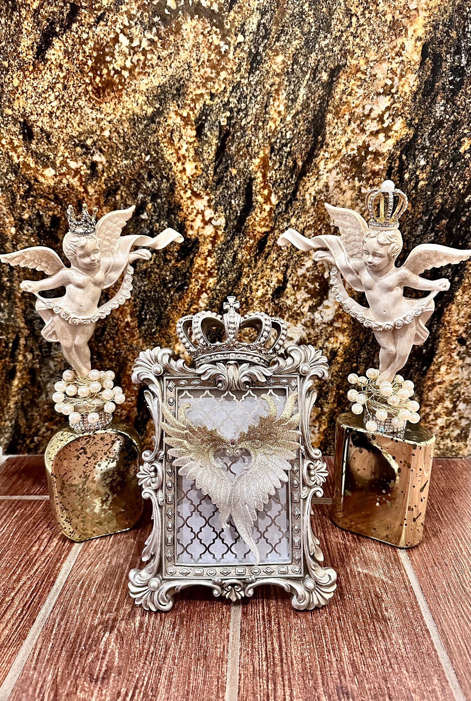 Decorative Bottle One of a Kind Gift Unique Angel Topper DIY - Etsy