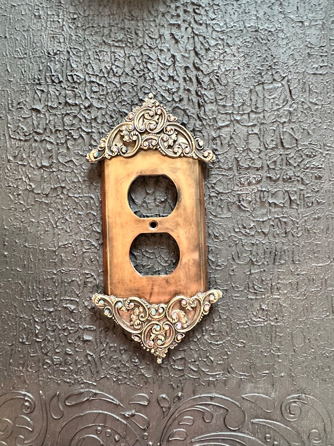 Outlet Cover, Wall Plate, Wall Decor, Scroll Design, Old World Decor ...