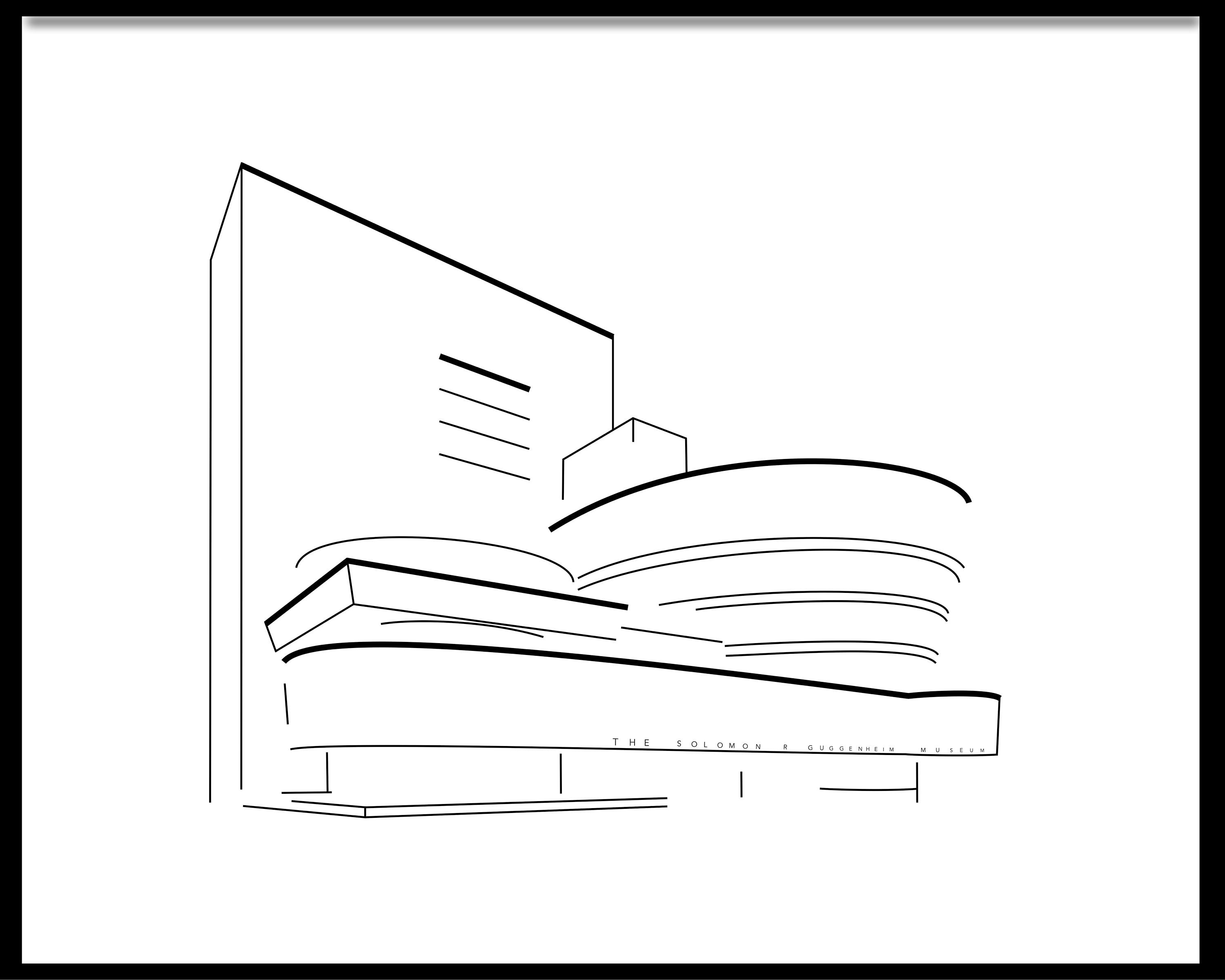 Solomon R. Guggenheim Museum Digital Print 2 Colors | Etsy