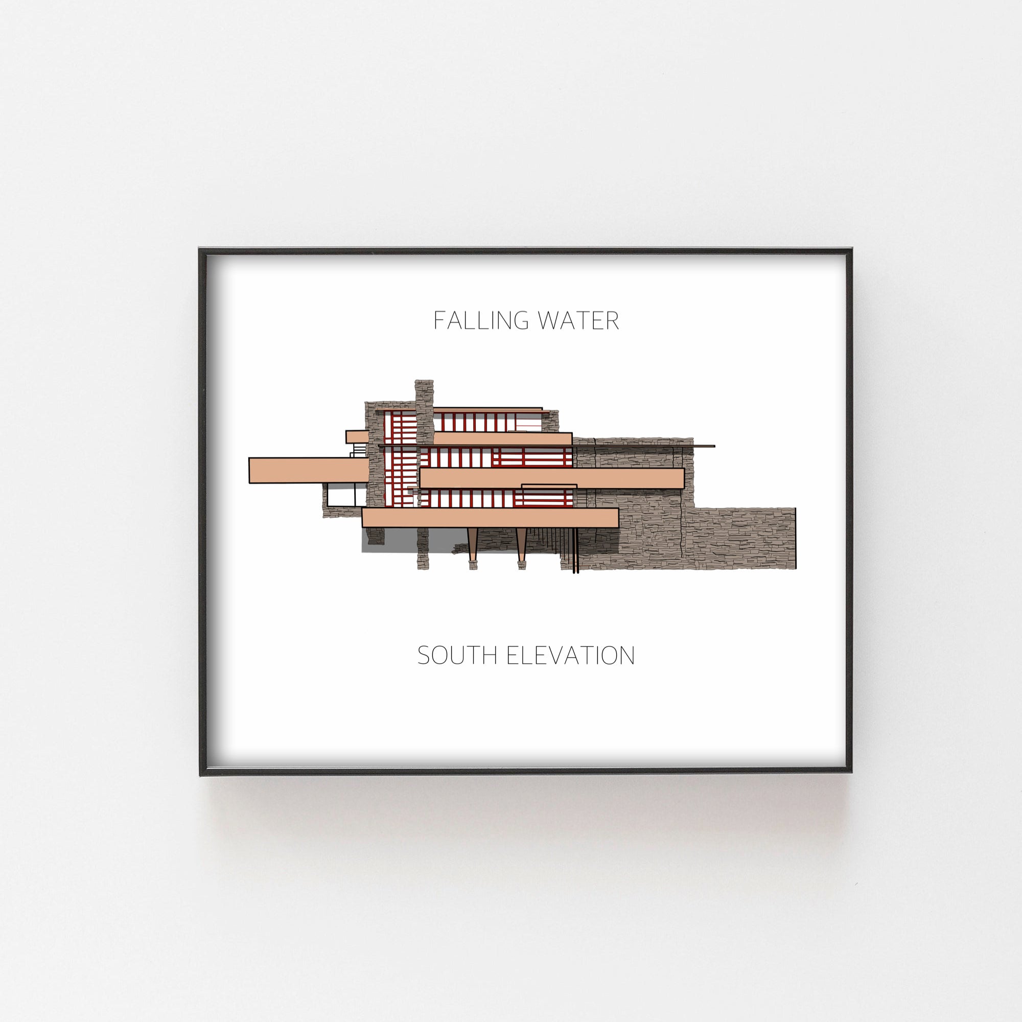 Falling Water Blueprints