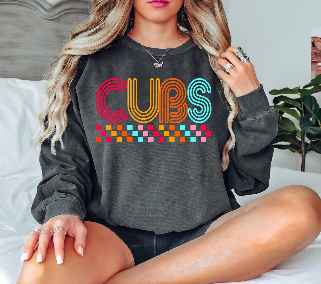 Retro Colorful Cubs School Mascot PNG Digital Download - Etsy