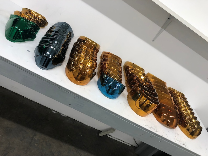 Gold Helmet Visor - Etsy