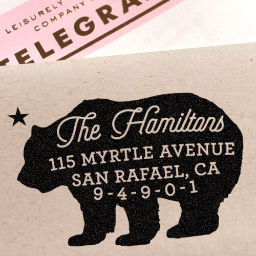 Custom Address Stamp California License Plate Return Address - Etsy