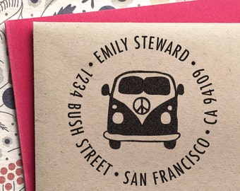 Vw Bus Rubber Stamp - Etsy