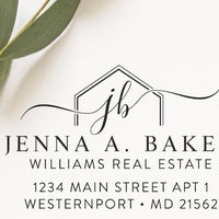 Address Stamp Real Estate, Self Inking or Wooden Realtor Stamp, Real ...