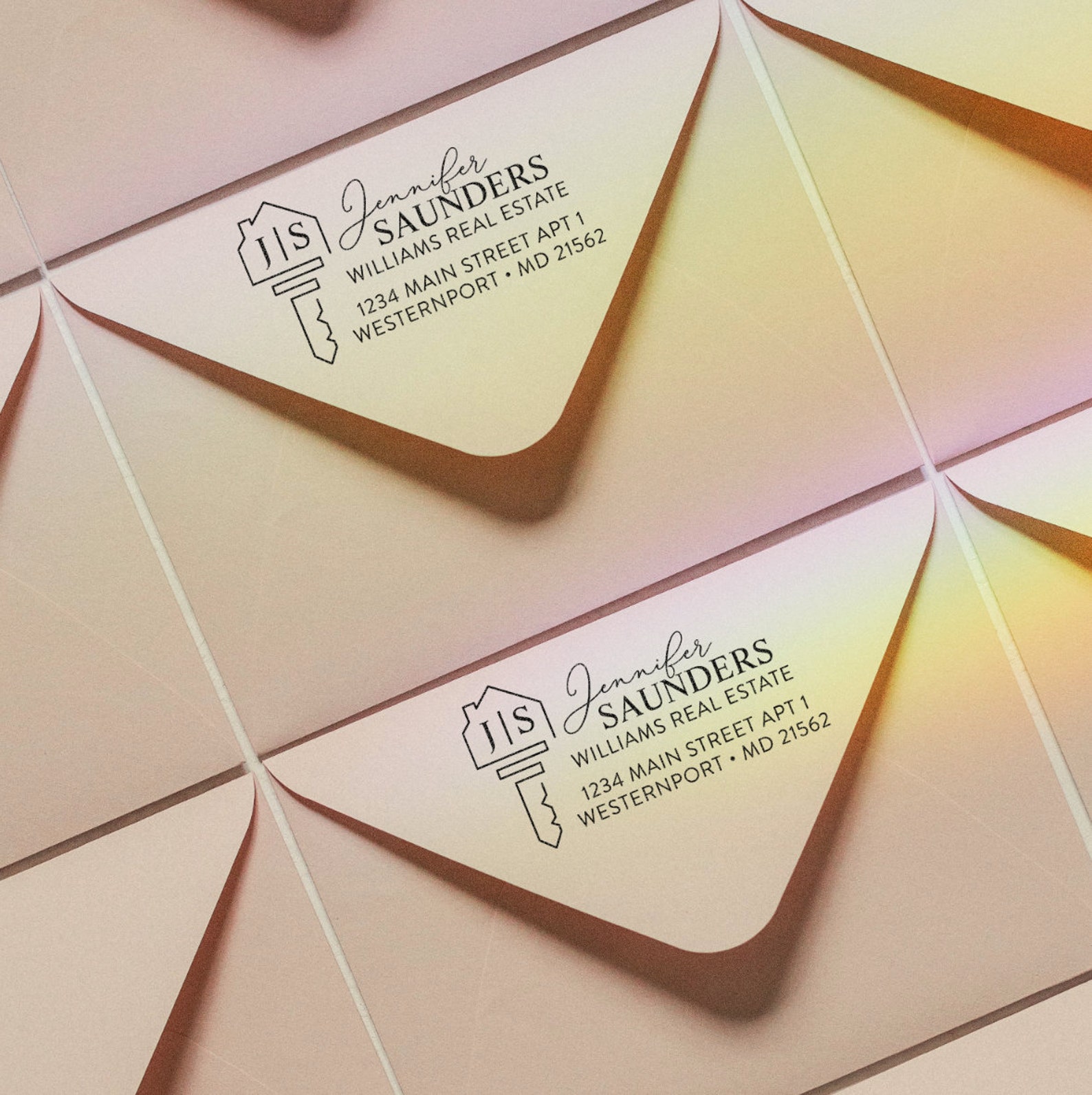 Custom Return Address Stamp Real Estate Stamp Realtor Business Stamp ...