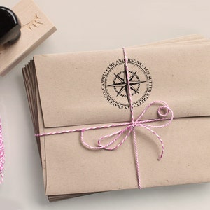 Custom Nautical Address Rubber Stamp for Return Address Stamping With ...