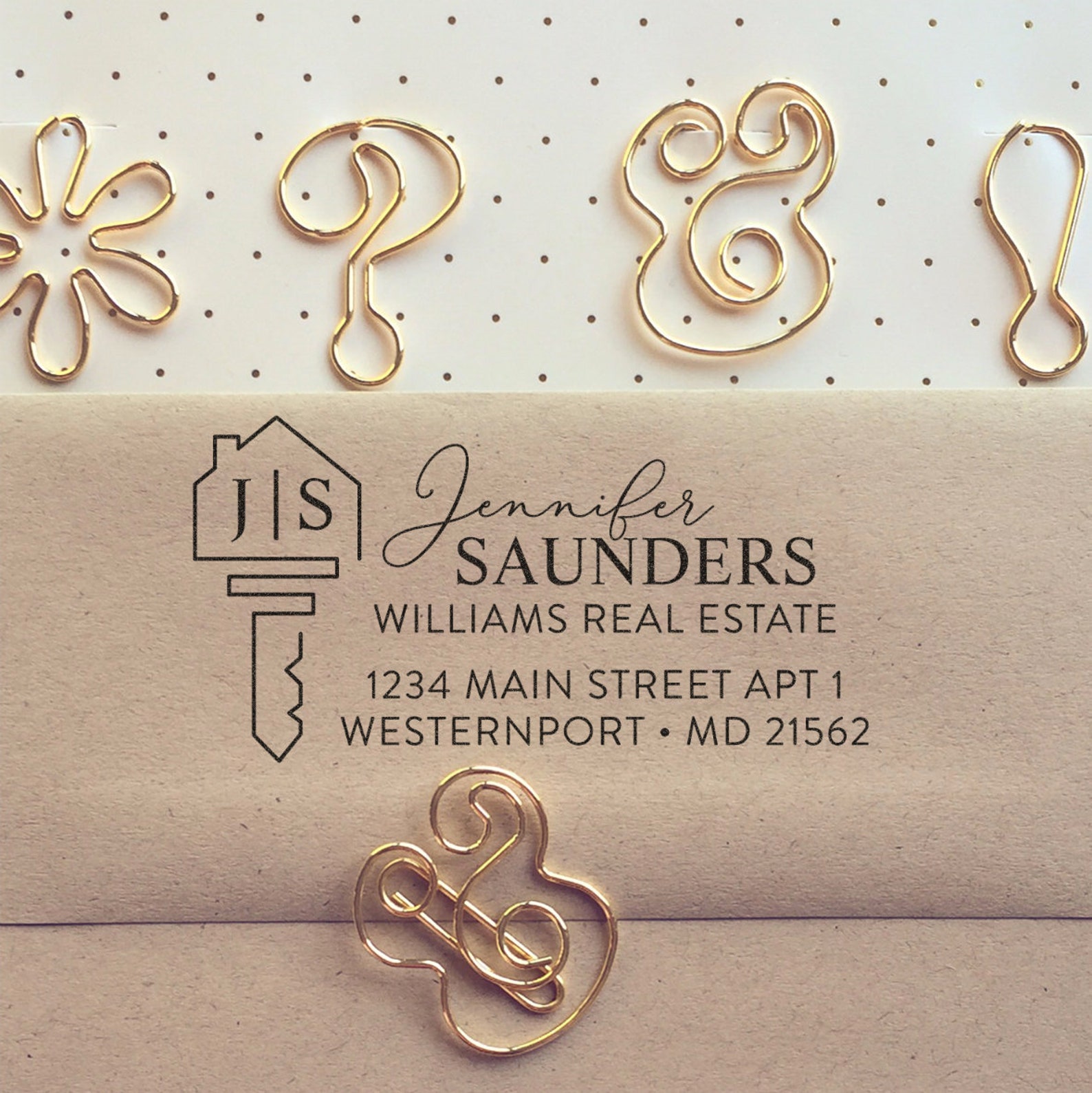Custom Return Address Stamp Real Estate Stamp Realtor Business Stamp ...