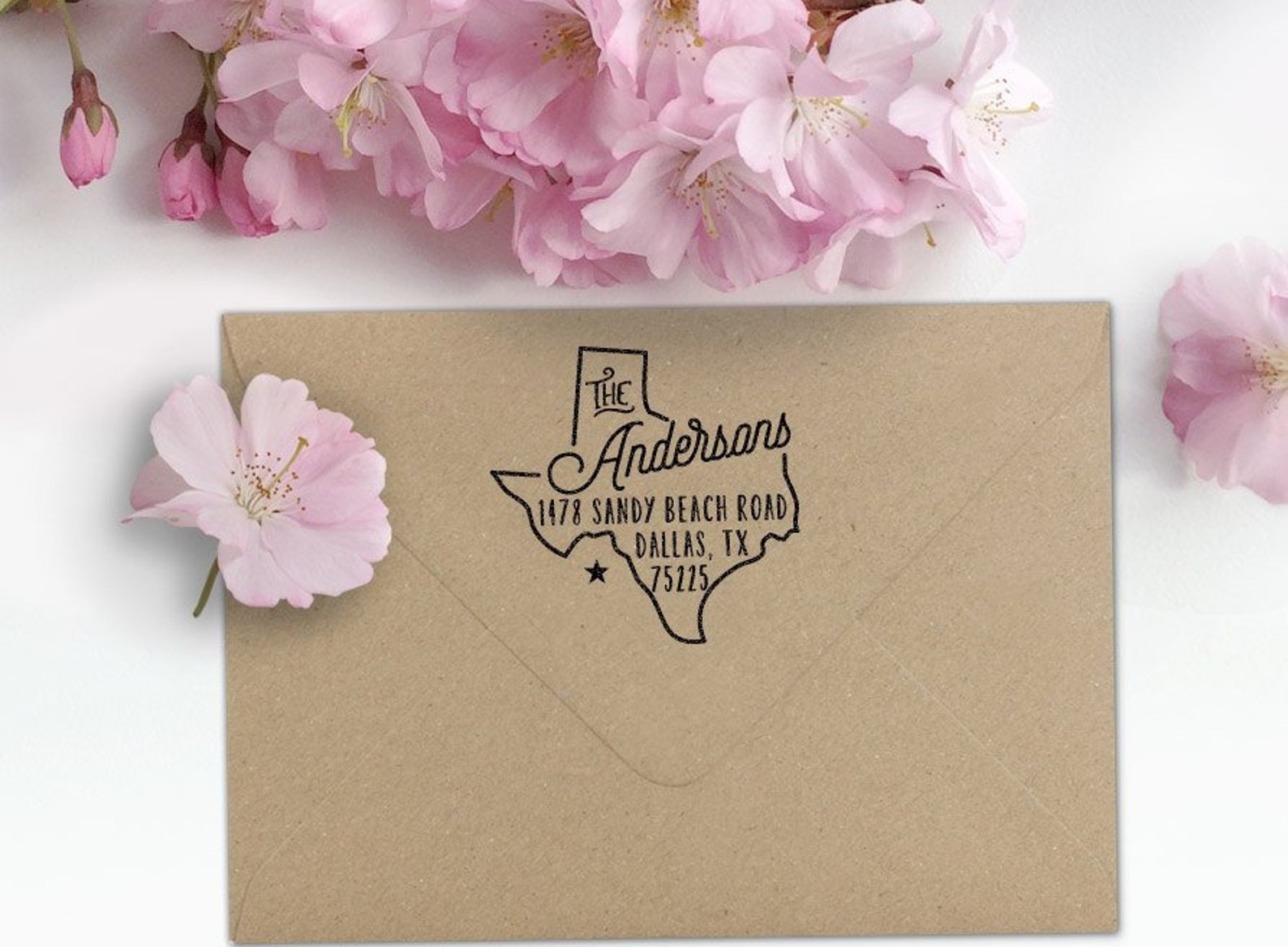 Custom Texas State Return Address Stamp perfect gift for | Etsy