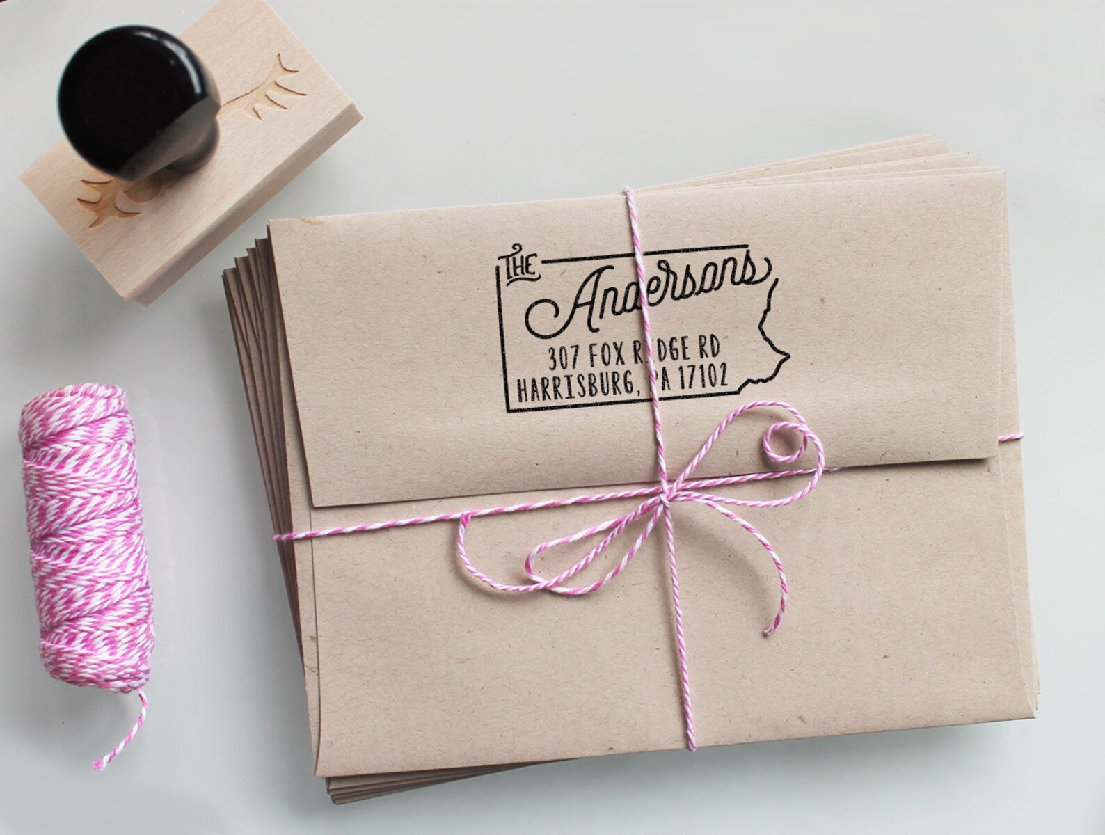 Custom Pennsylvania State Return Address Stamp Perfect Gift | Etsy