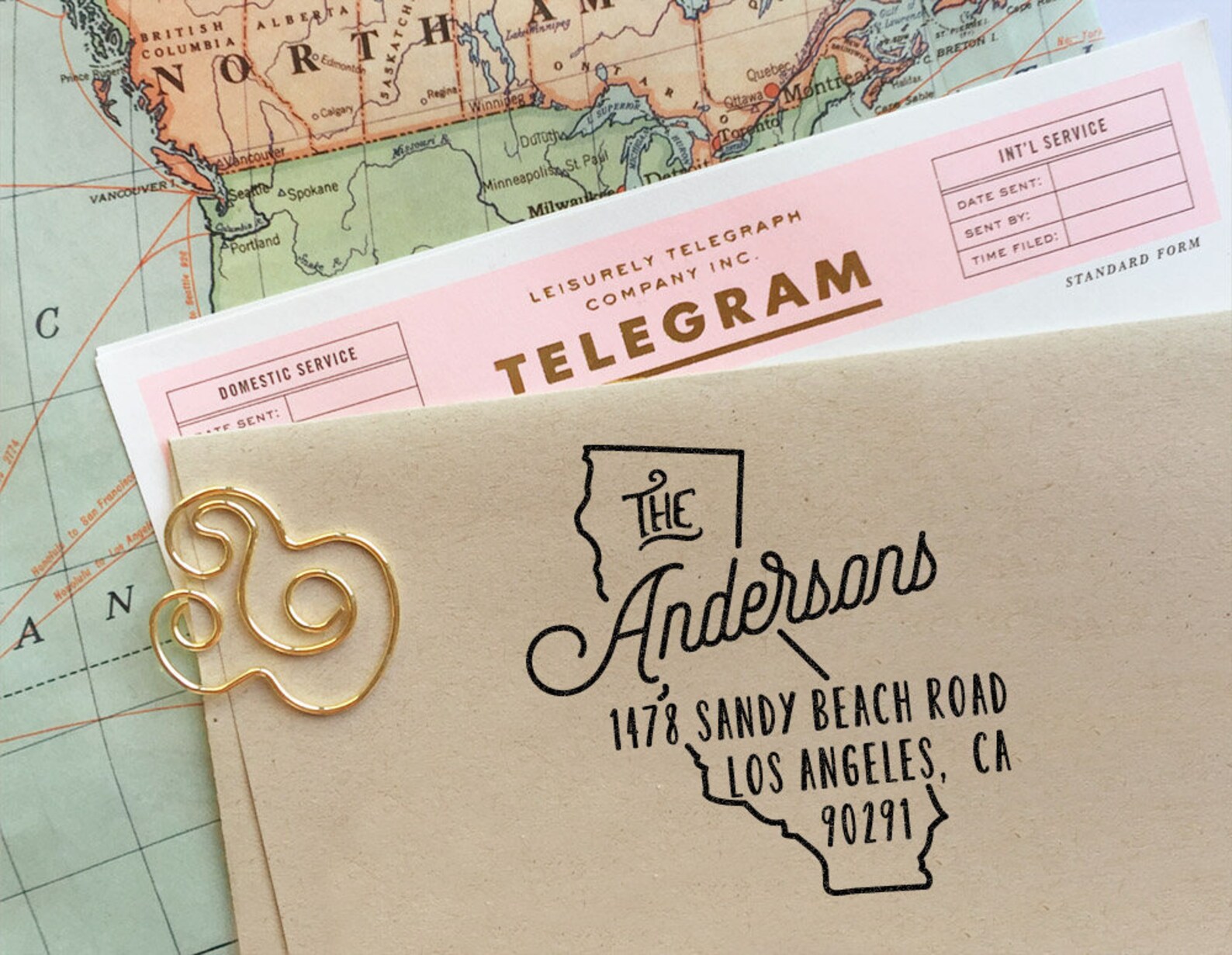 Custom California State Return Address Stamp Perfect Gift for - Etsy