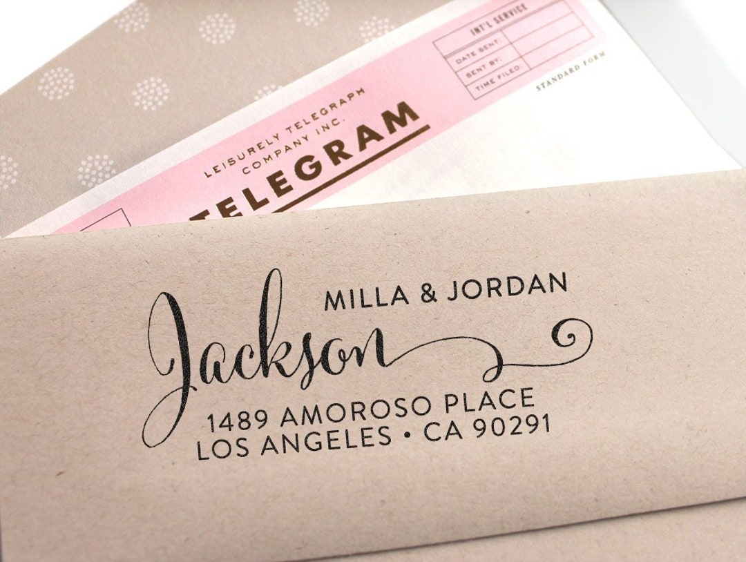 Custom Return Address Stamp Self Inking Rubber Address Stamp Custom ...