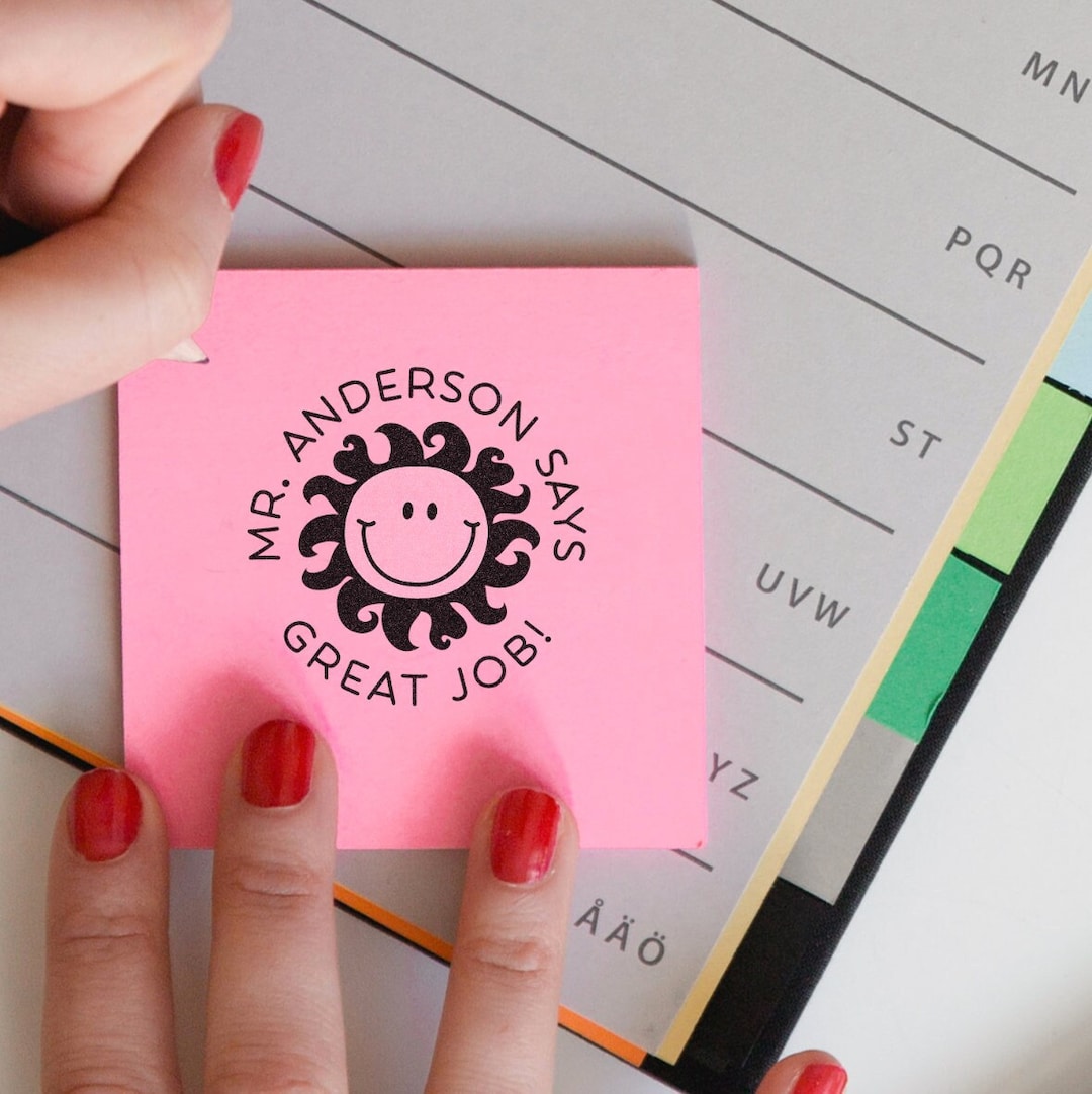 Custom Teacher Gift Idea, Teacher Stamp, Custom Classroom Stamp ...