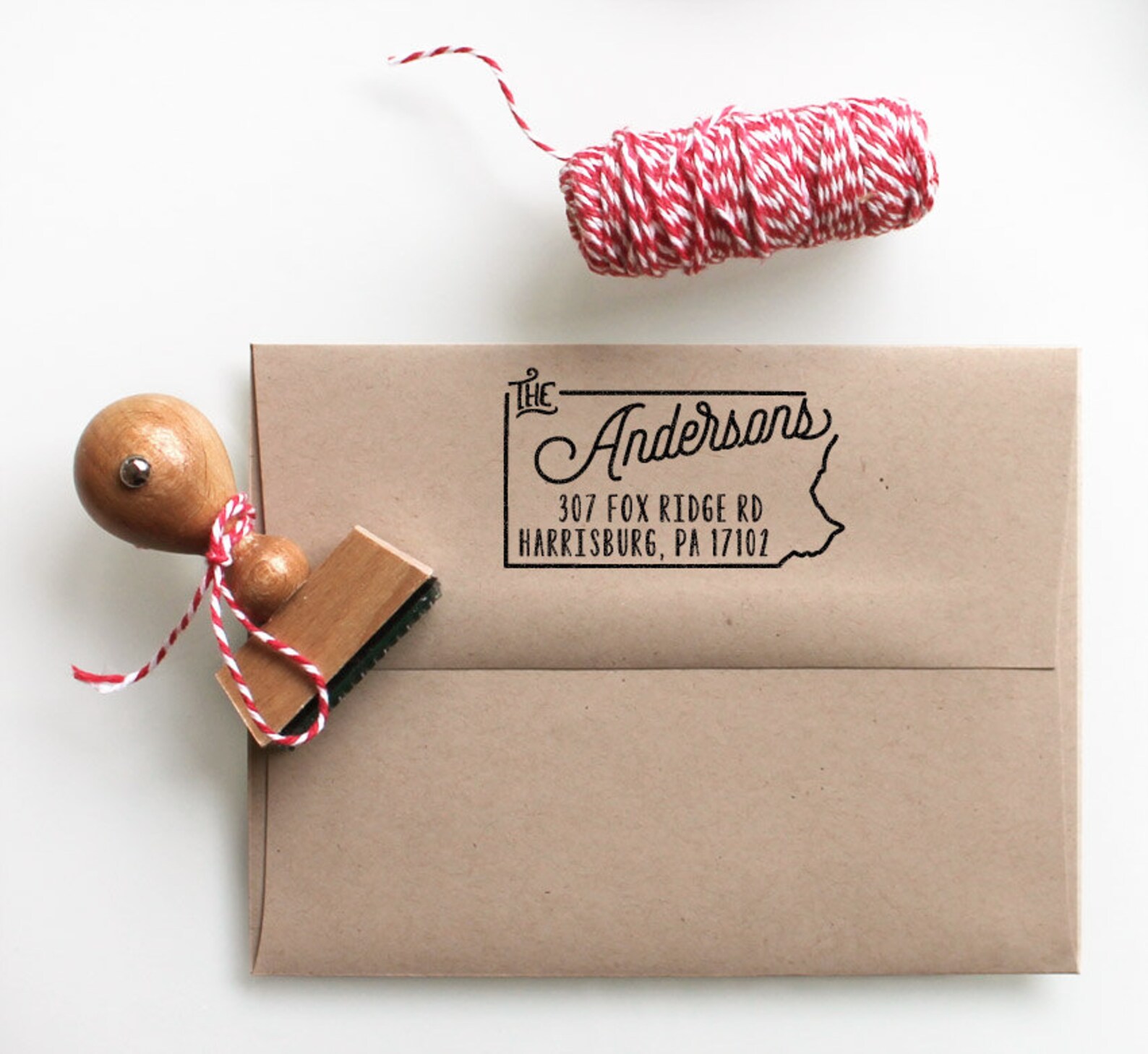 Custom Pennsylvania State Return Address Stamp Perfect Gift - Etsy