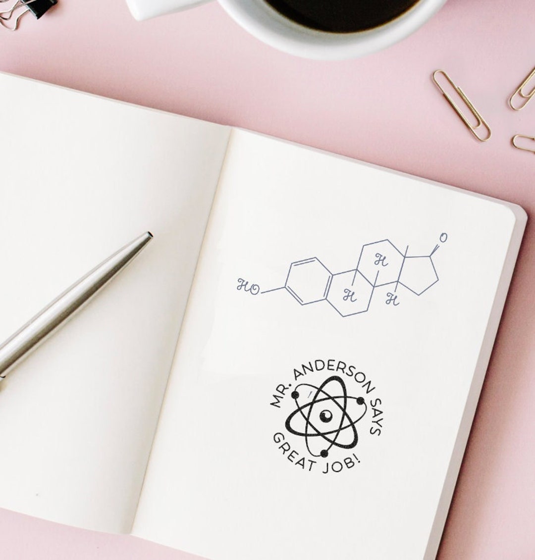 Custom Teacher Gift Idea Chemistry Teacher Stamp Custom Classroom Stamp ...
