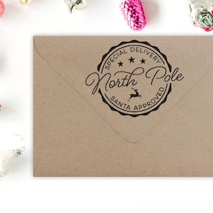 Christmas Stamp Special Delivery Santa Claus Stamp Holiday Gift ...