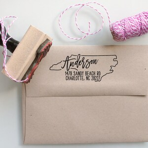 Custom North Carolina State Return Address Stamp, Perfect Gift for ...