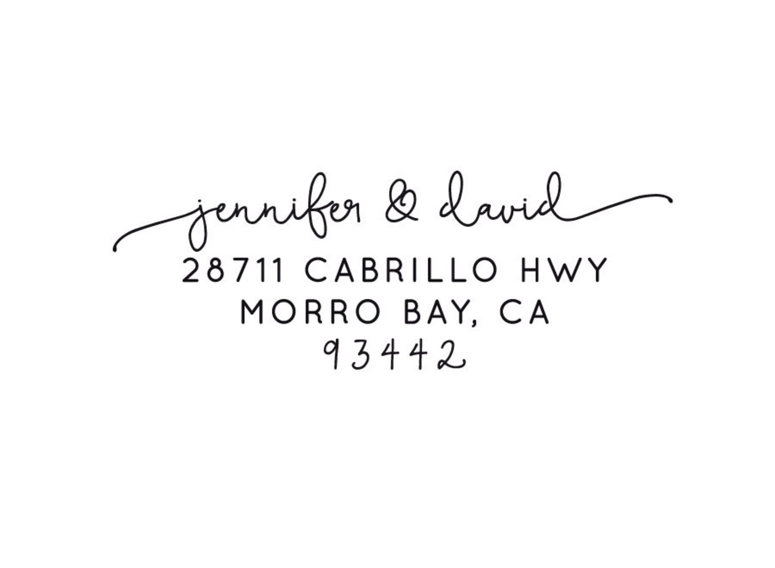 Custom Address Stamp Cute Return Address Stamp With Fancy - Etsy