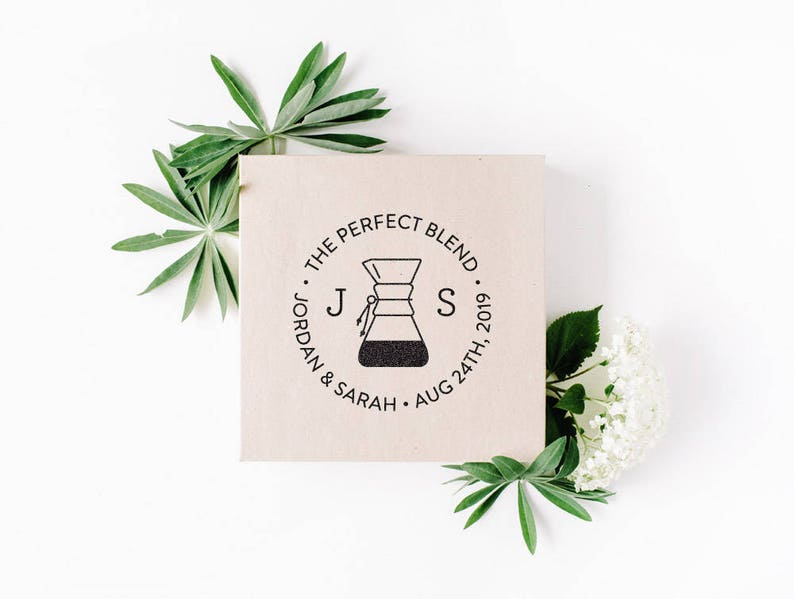 Custom Wedding Stamp, Custom Coffee Sleeve Wedding Favor, the Perfect ...