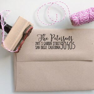 Custom Address Stamp, Return Address Stamp With a Fancy Font for ...
