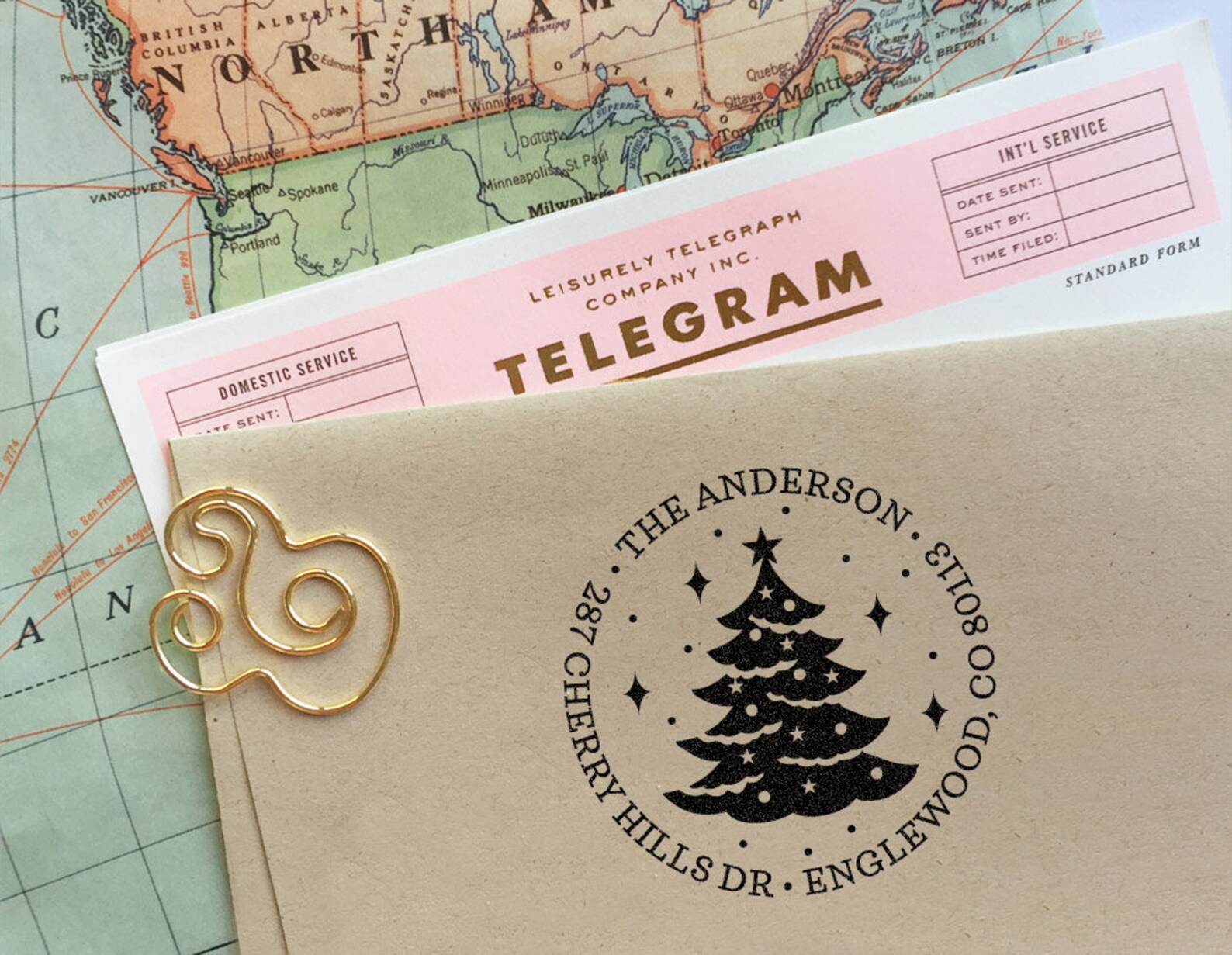 Christmas Address Stamp Holiday Christmas Gift Stocking - Etsy