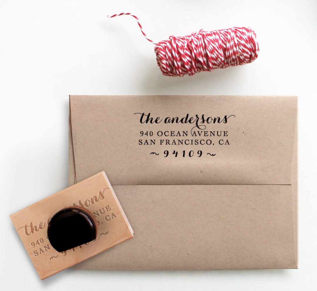 Custom Family Address Stamp, Return Address Stamping and Customized ...
