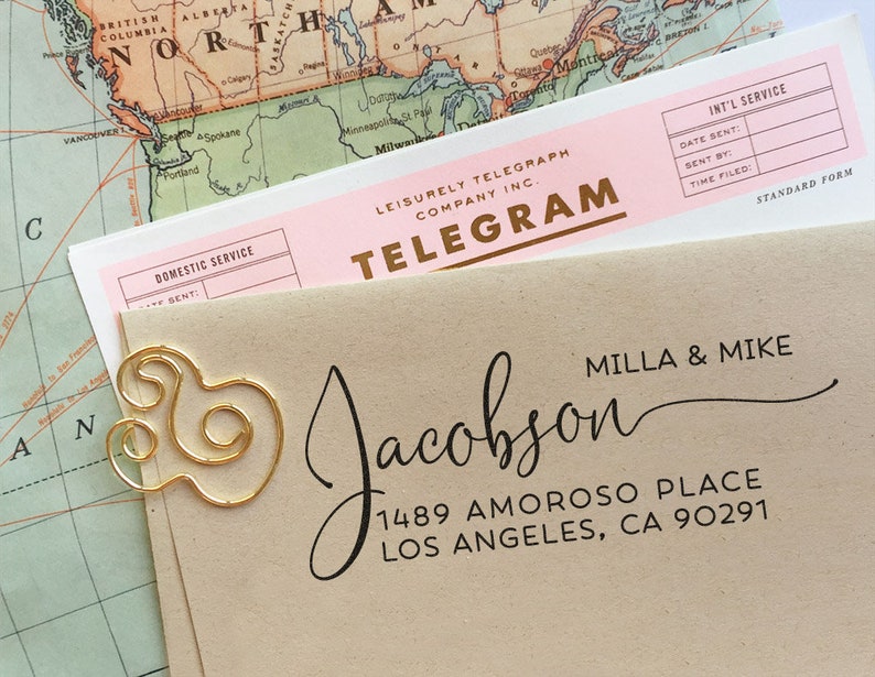 Custom Return Address Stamp Self Inking or Rubber Address Stamp Custom ...