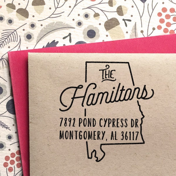 Alabama Stamp - Etsy