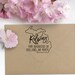 Return Address Stamp, Custom Michigan State Address Stamp, Gift for ...