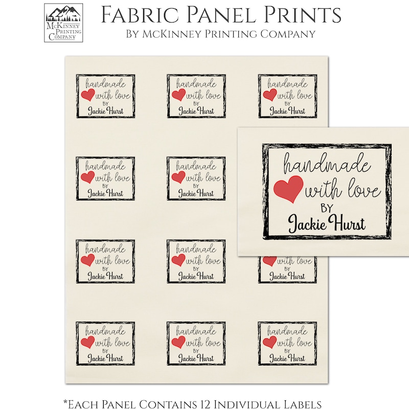 Custom Fabric Labels - Etsy