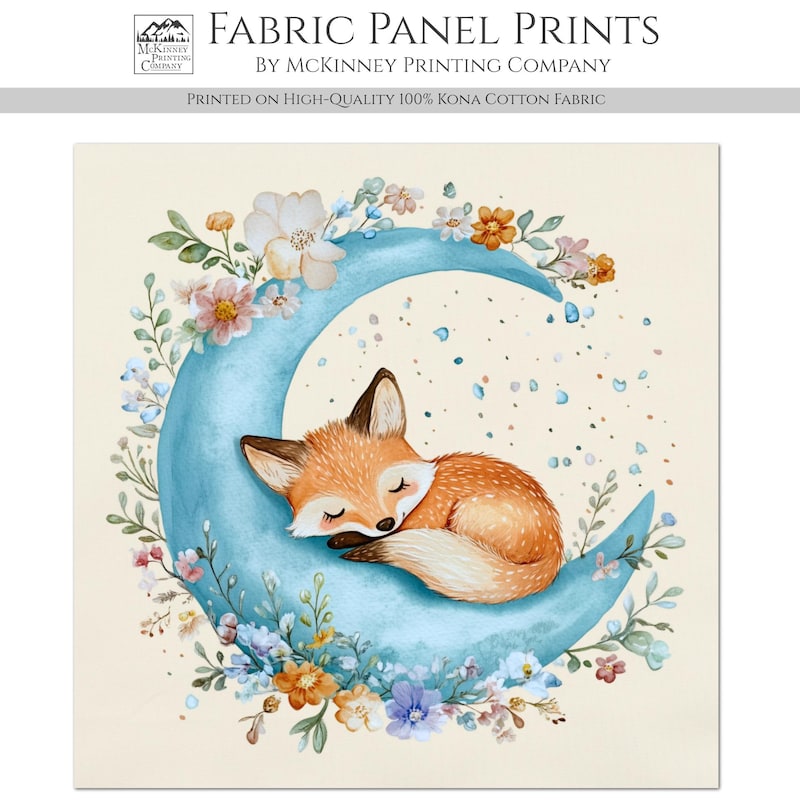 Baby Fox Girl Fabric - Etsy