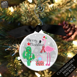 Flamingo Ornament, Flamingo Gifts, Pink, Christmas Ornament, Funny ...