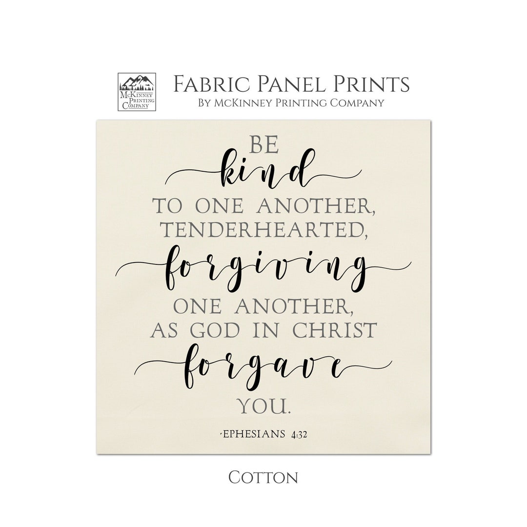 Ephesians 4 32, Be Kind, to One Another, Bible Verse, Large Print ...