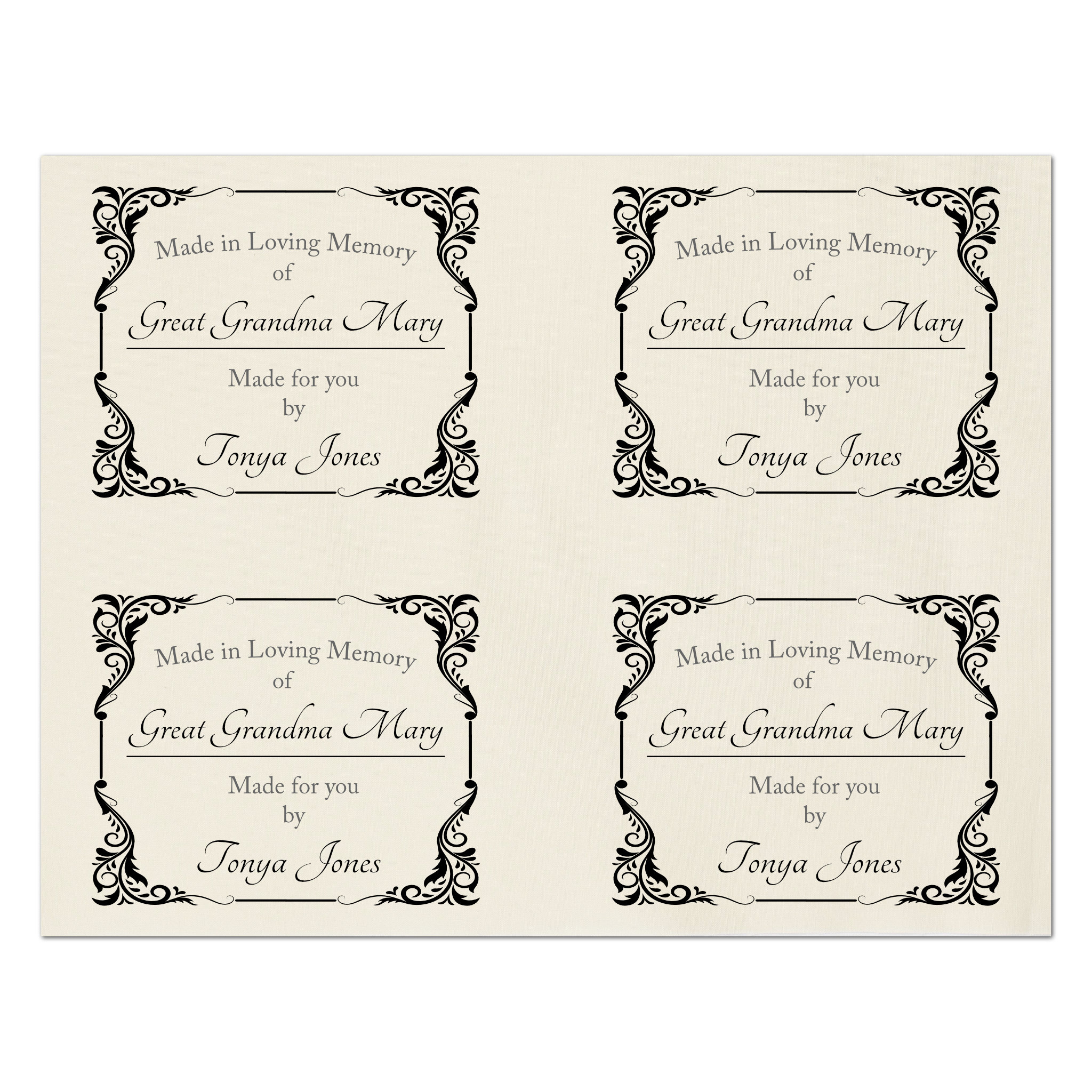 Quilt Labels, Personalized Quilt Labels, Custom Quilt Labels, Quilt ...