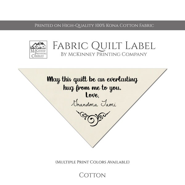 Triangular Quilt Labels Personalized - Etsy