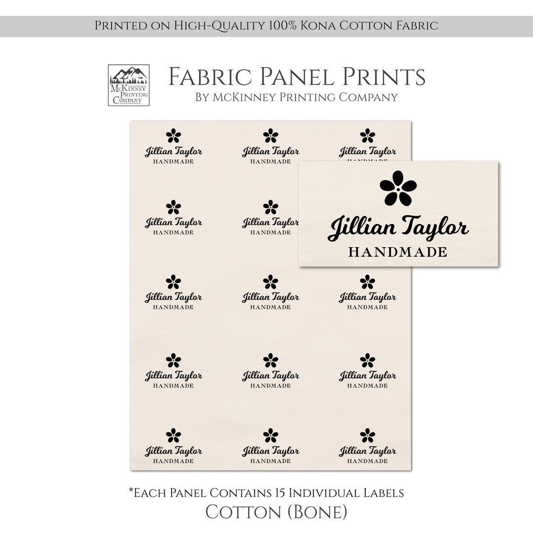 Quilt Label, Fabric Labels, Sewing Labels for Handmade Items ...