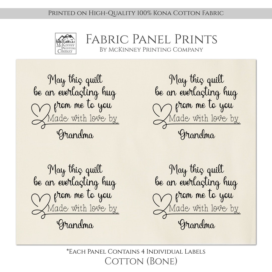 Quilt Labels, Personalized Quilt Labels, Custom Quilt Labels, Quilt ...