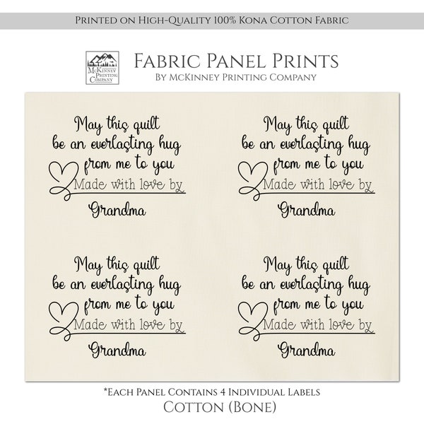 Personalized Quilt Labels - Etsy