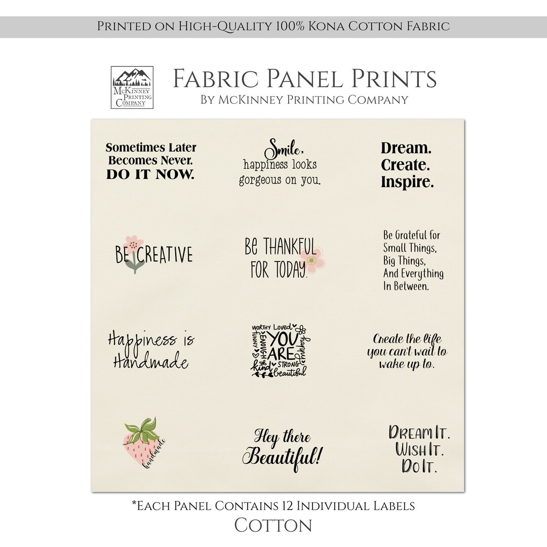 Fabric Labels, Tags, Inspirational, Handmade Labels, Quotes About Life ...