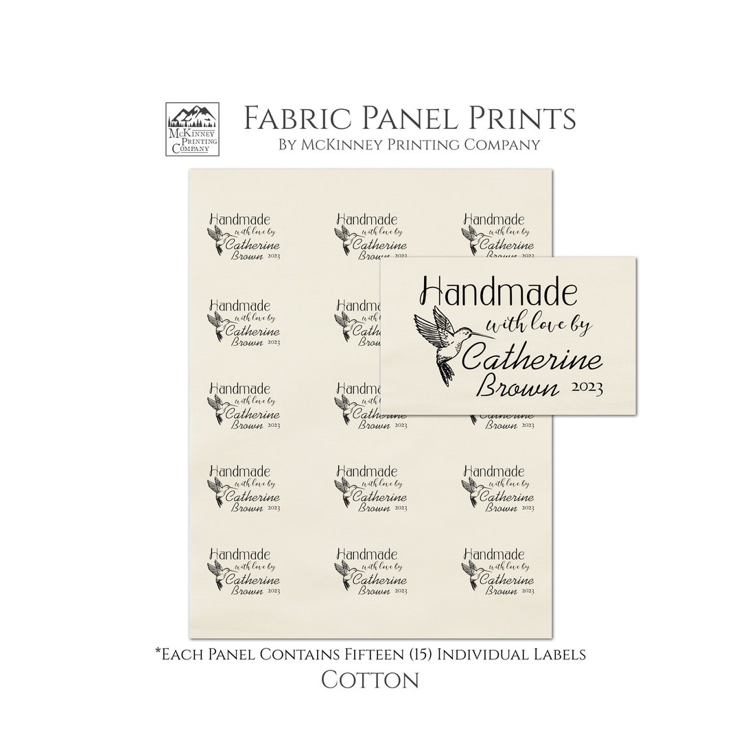 Quilt Label, Fabric Labels, Sewing Labels for Handmade Items ...