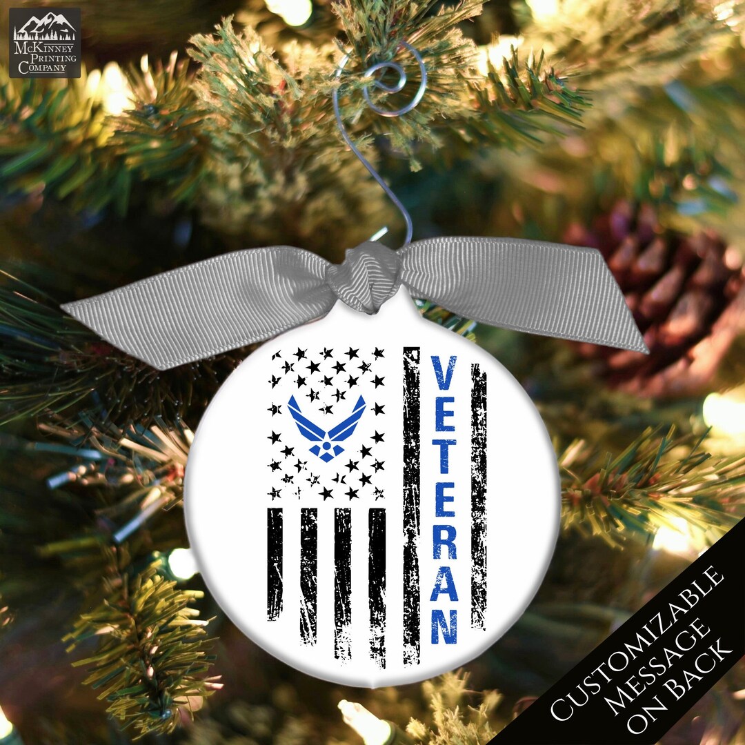 Military Ornaments, Air Force Ornament, Veteran Christmas Ornaments ...