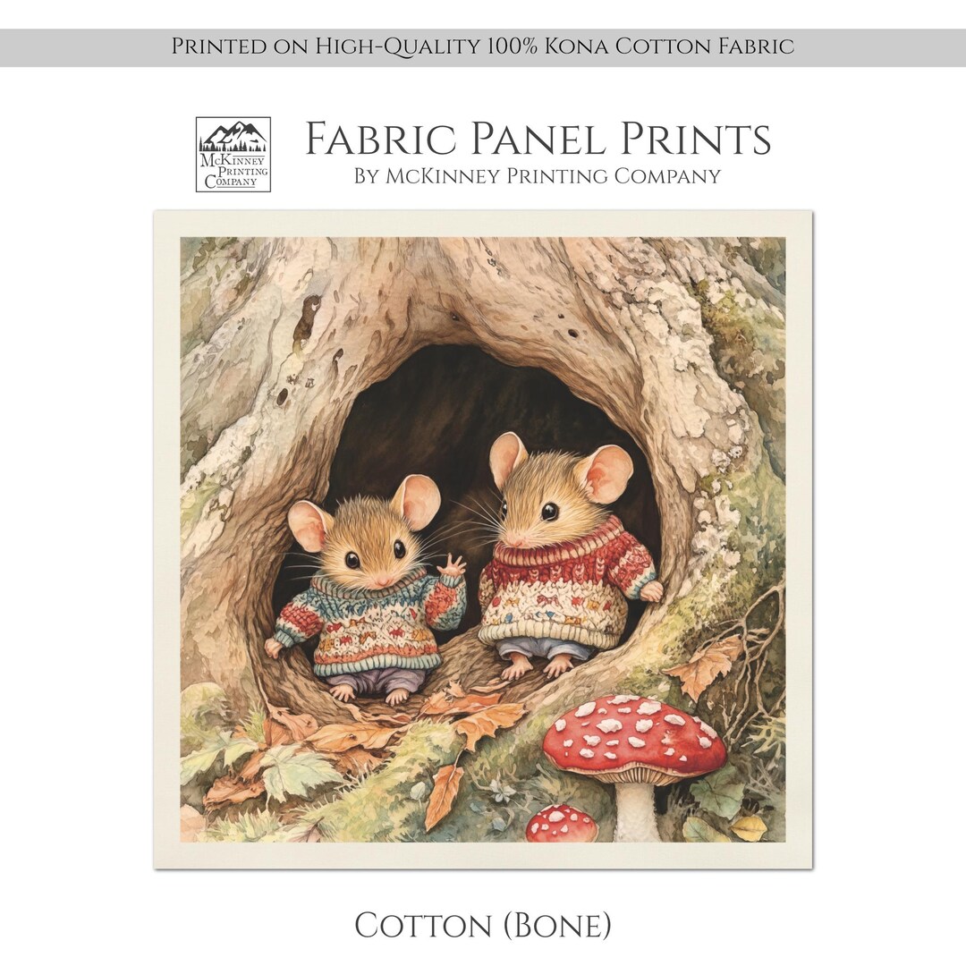 Beatrix Potter, Fabric, Mouse Fabric, Baby Fabric Panels, Mice, Nursery ...