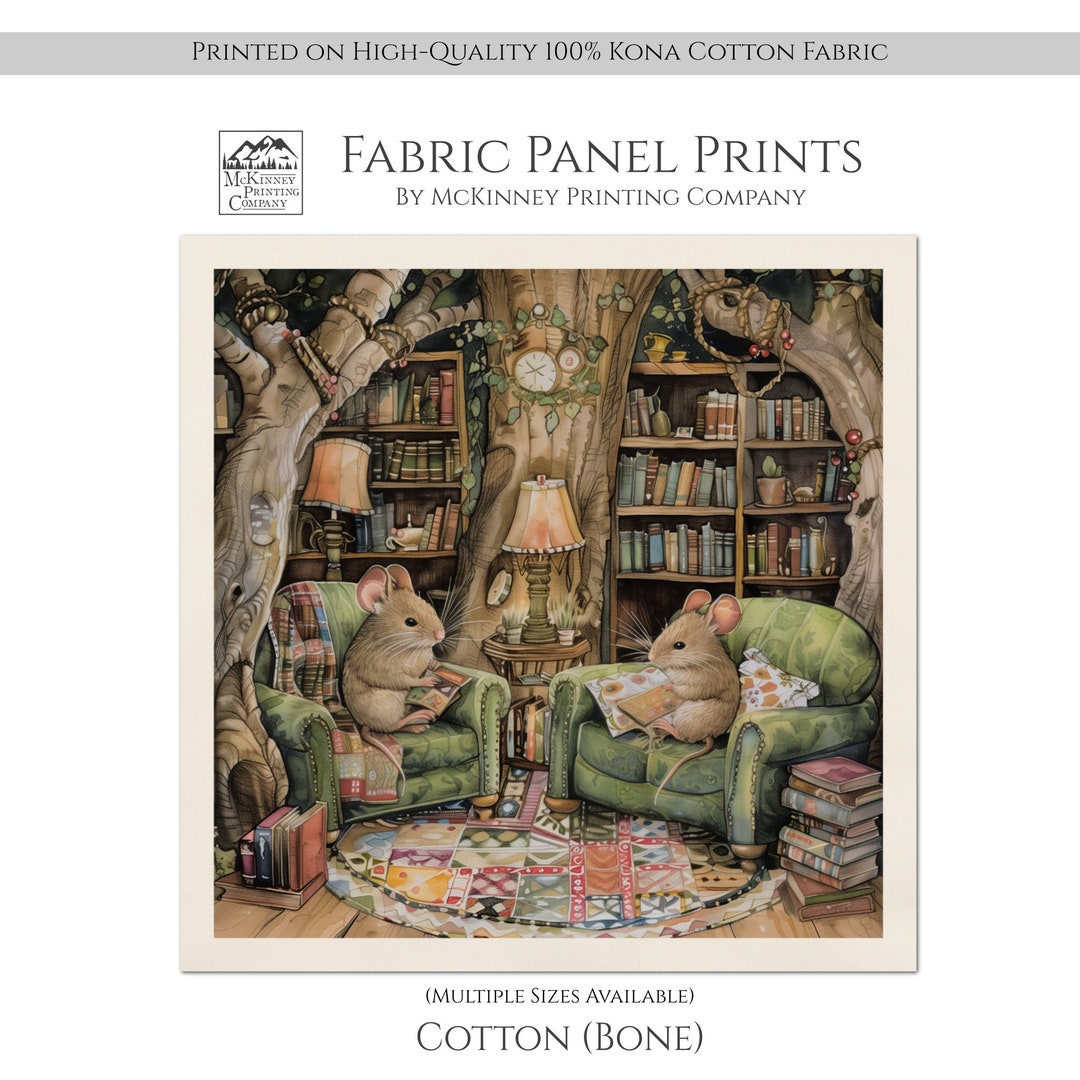 Beatrix Potter Fabric, Mouse Fabric, Baby Fabric Panels, Mice, Nursery ...