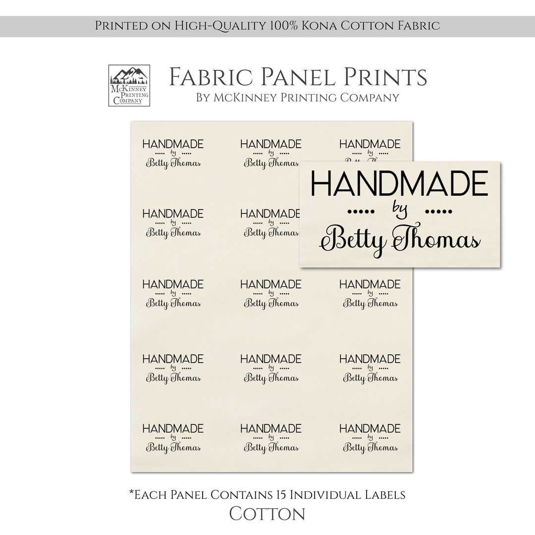 Quilt Labels, Sewing Labels for Handmade Items, Personalized Quilt ...